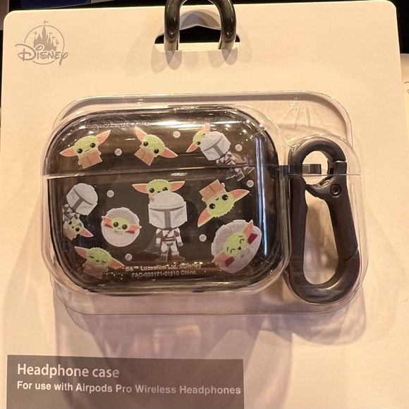 Disney | Accessories | 222 Disney Parks Baby Yoda Mandalorian Black ...